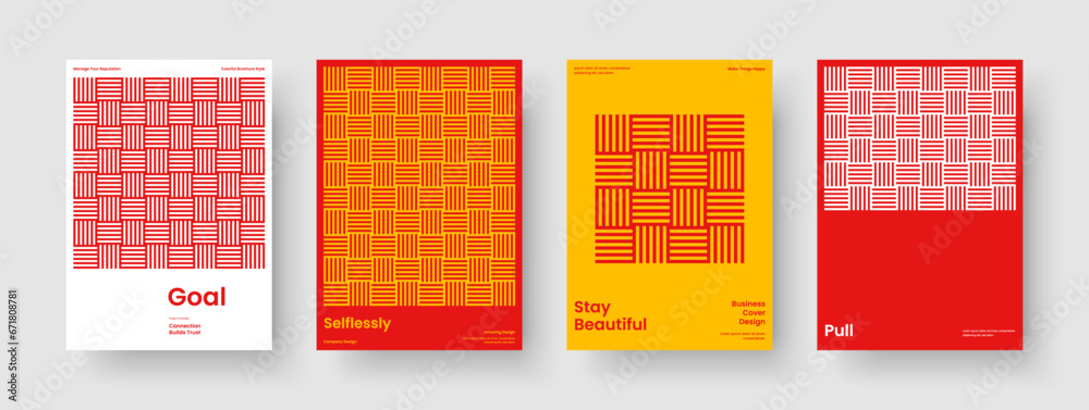 Abstract Report Template. Isolated Flyer Layout. Creative Background ...