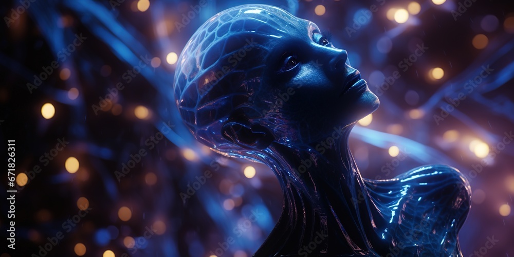 A close-up captures the rhythmic pulsing of an alien's translucent ...