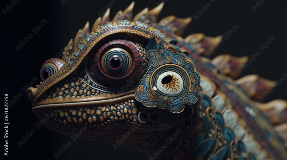 Animal with angry eyes drawing realistic angry illustration black ...