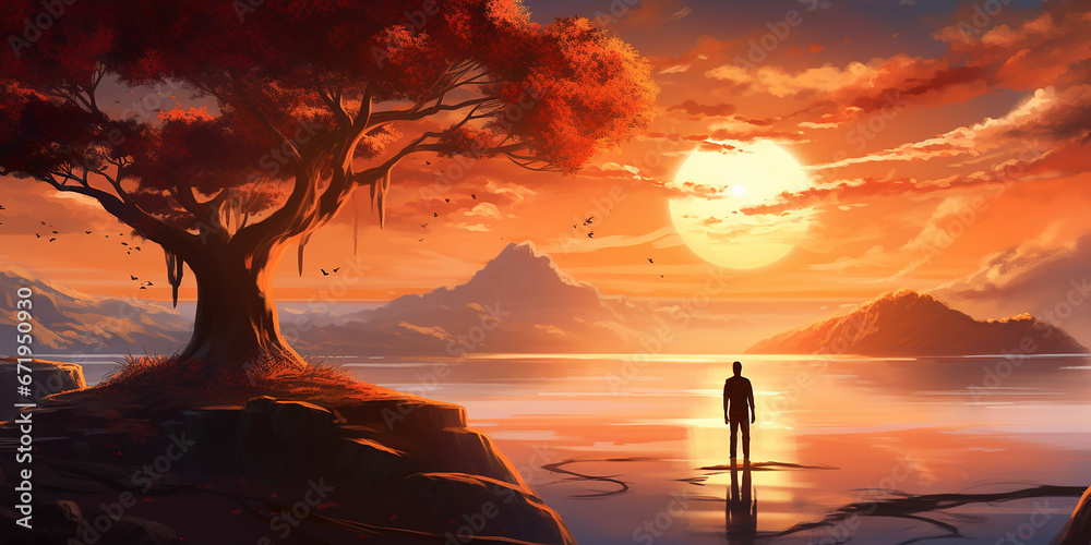 Depict a sunrise or a fresh start symbolizing new beginnings. Stock ...