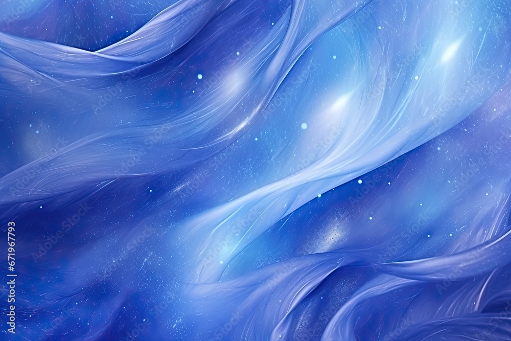 Cosmic Ribbon: Abstract Blue Background with Veil-like Texture Stock ...