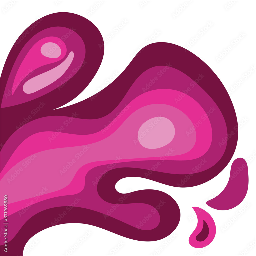 violet liquid chemistry potassium permanganate element, splashes ...