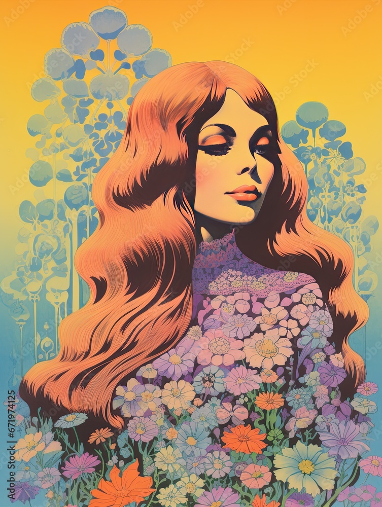 Psychedelic Art 1960s: A Nostalgic Trip - Vibrant Colors and Groovy ...