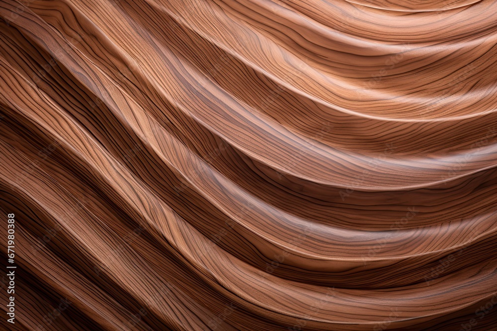 Timber Twirl: Curved Wood Wall Texture Background for Visual Design ...