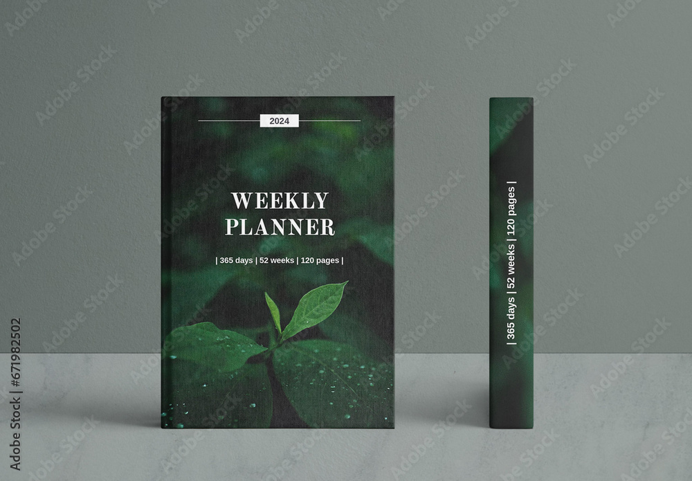 Weekly Planner 2024 Layout Stock Template | Adobe Stock