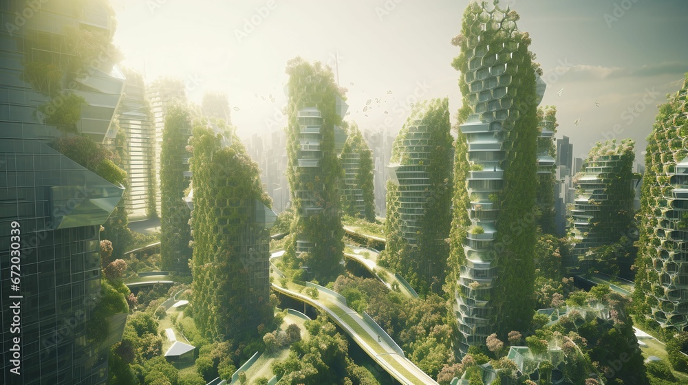 Eco-Utopia: A Sustainable City for a Sustainable Future - AI generated ...