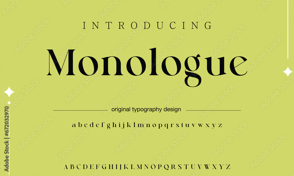 Vetor de Monologue luxury alphabet font. Typography urban style fonts ...