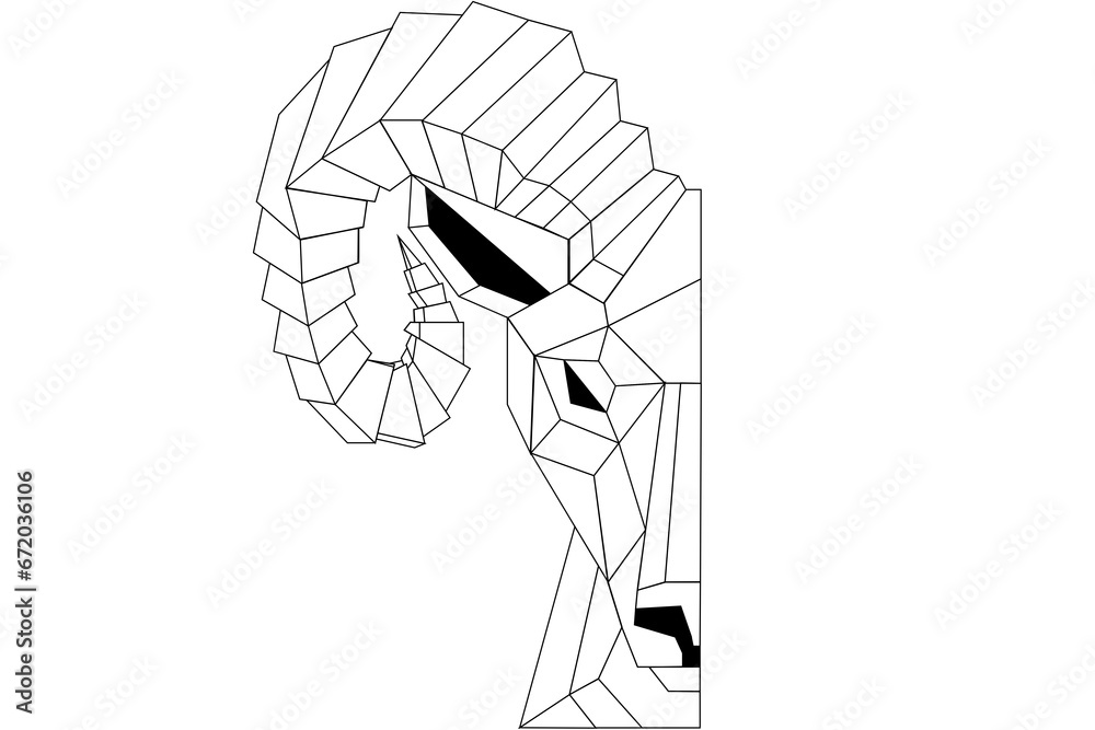 Digital png illustration of half portrait of bull face on transparent background Stock ...