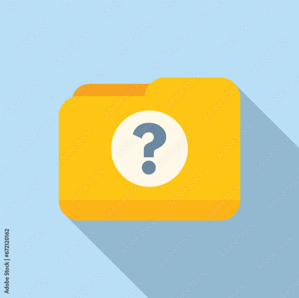 Poster Anonymous hidden folder icon flat vector – Wall Art | UkPosters