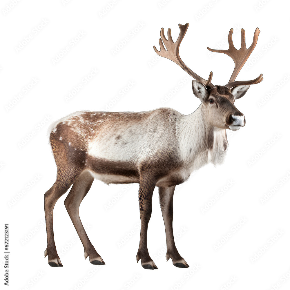 Reindeer isolated on transparent background generative ai Stock ...