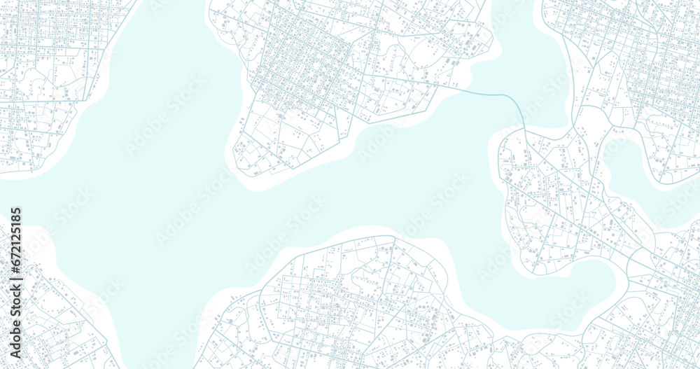 City top view. View from above the map buildings. View from above the ...
