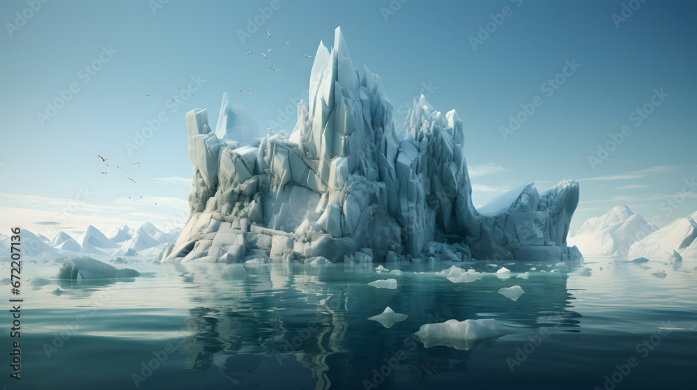 An image capturing the stark reality of climate change: melting ...