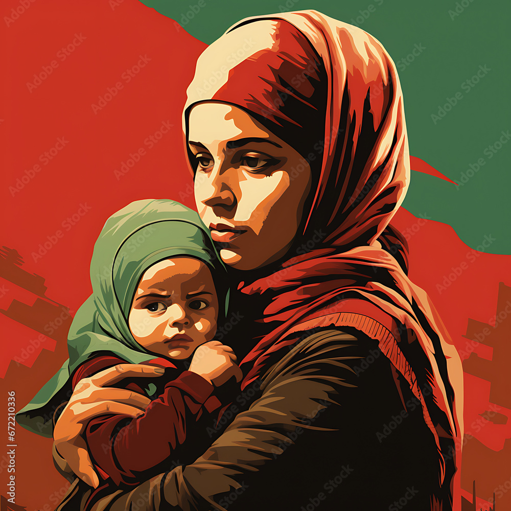 I stand with Palestine with hand icon and palestine flag. Save Gaza ...