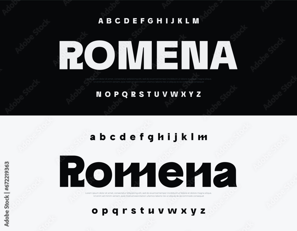 Minimal elegant font lowercase alphabet. Rounded angles letter. fashion ...
