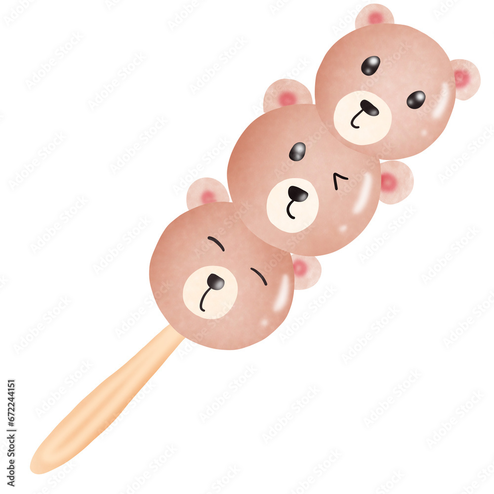 Dango is Japanese boiled flour. Made from rice flour mixed with urushi ...