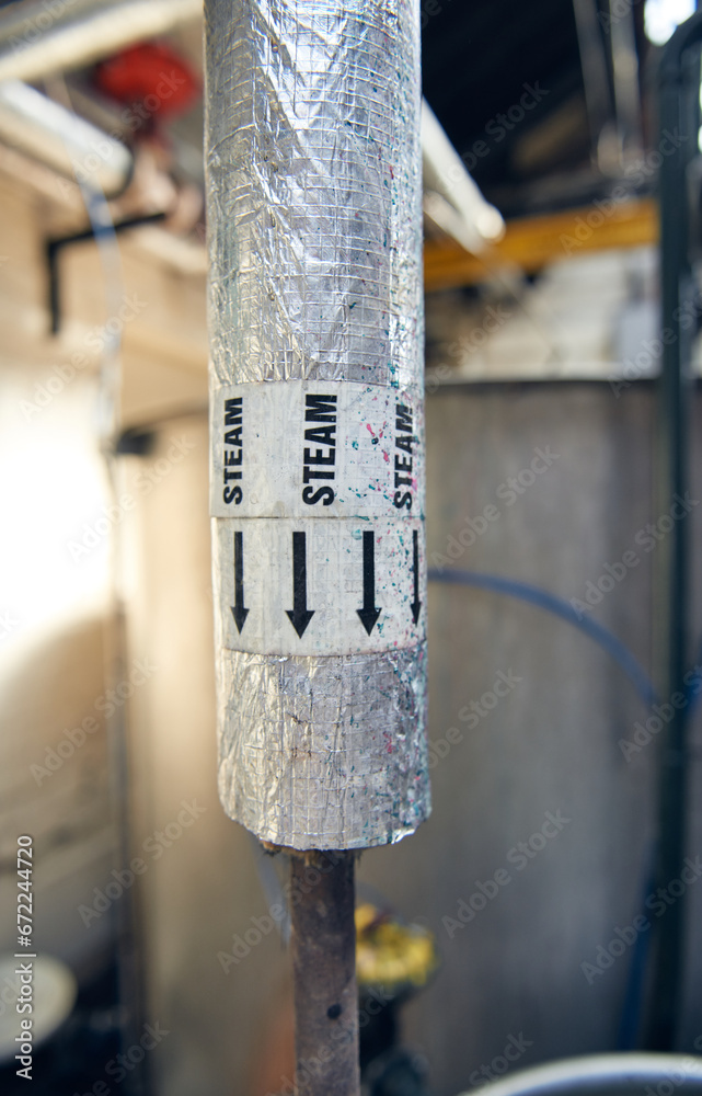 steel old vintage relic Industrial Pipe Valve steam pipe, a wheel to ...