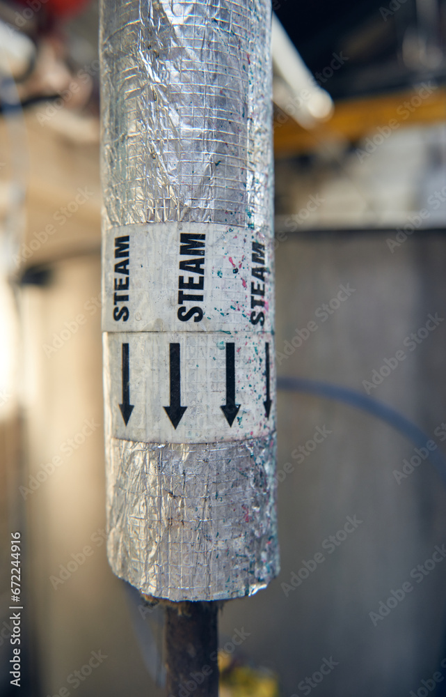 steel old vintage relic Industrial Pipe Valve steam pipe, a wheel to ...