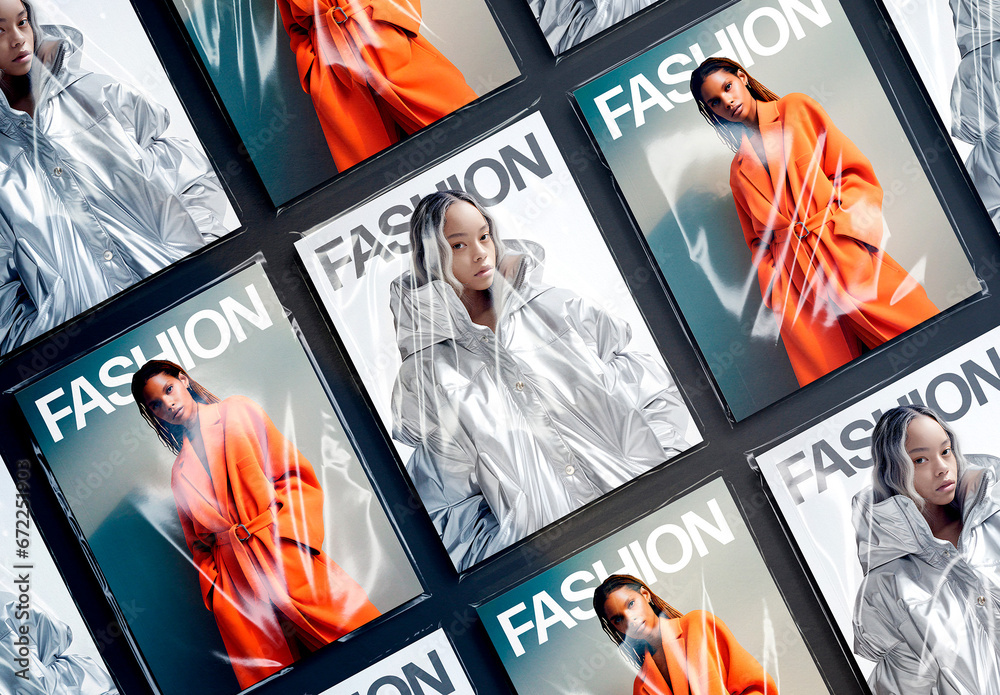 Realistic US Letter Size Magazine Mockup With Generative AI Preview ...