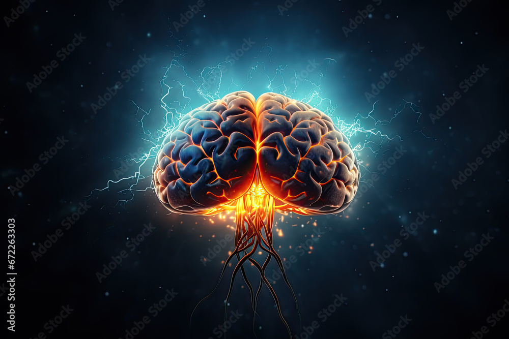 neural map of the human brain showing connections for the brain Stock ...