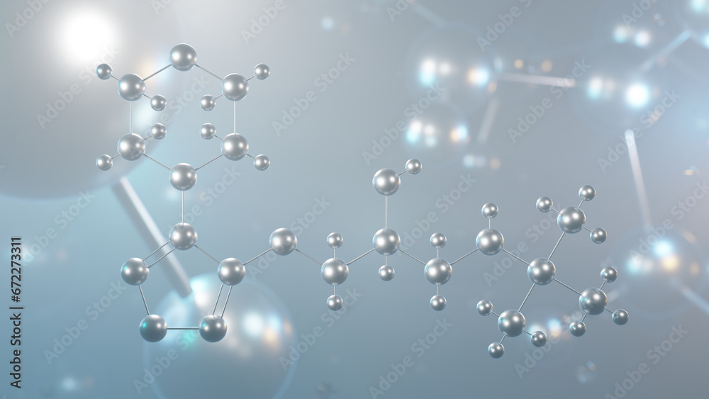 Timolol Molecular Structure 3d Model Molecule Non Cardioselective Beta Blockers Structural