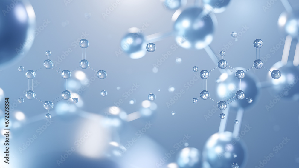 calcium benzoate molecular structure 3d, flat model, preservative e213 ...