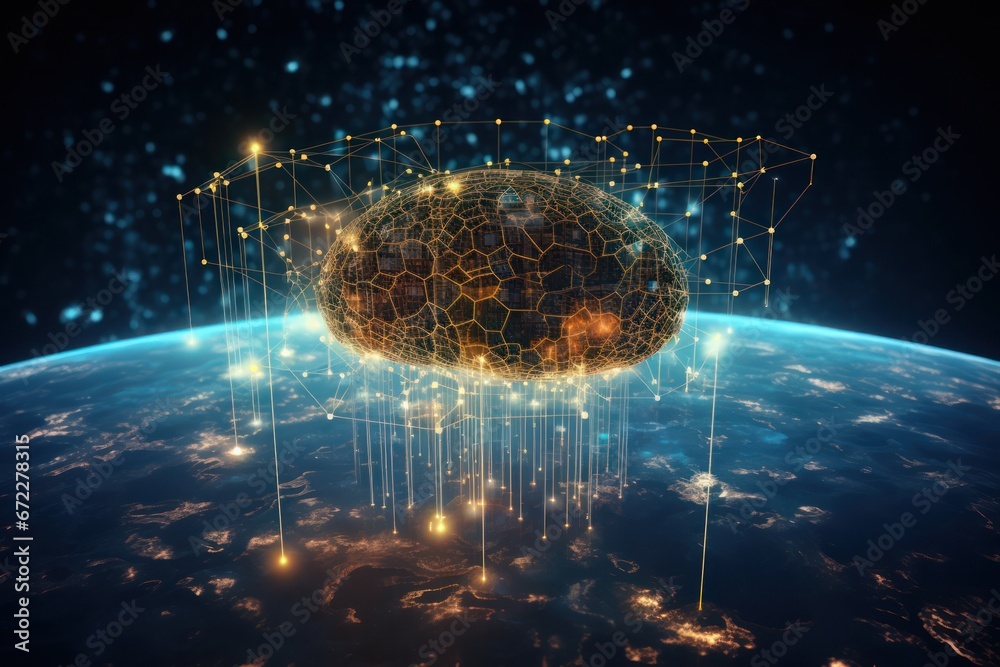 Neural Network Complexity Visualization. Engaging background for illustrating concepts related ...