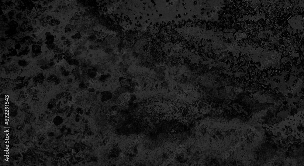 abstract rust texture. dark black rusty grain on black wall metal ...