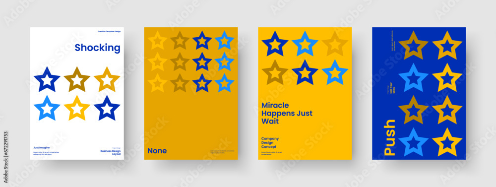 Isolated Poster Layout. Modern Banner Design. Abstract Report Template ...