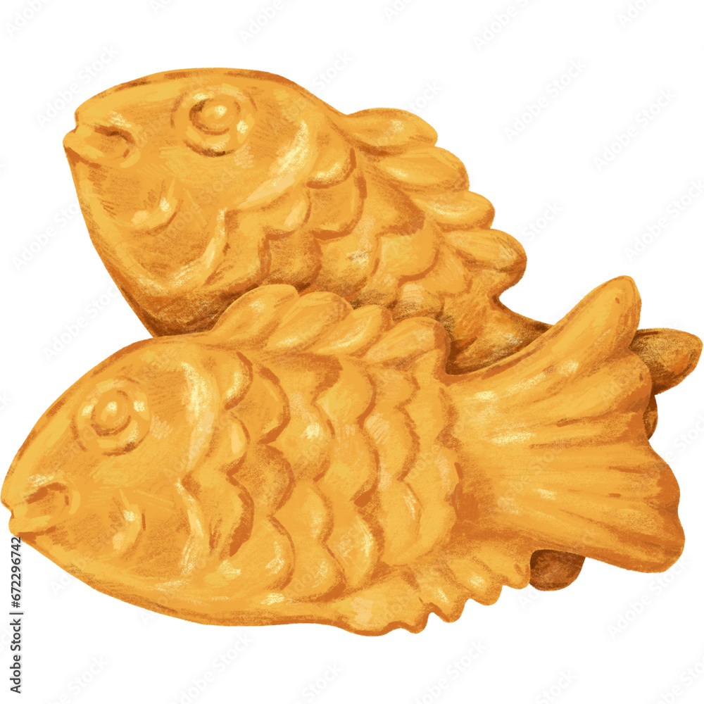 Bungeoppang (Korean Fish Shaped Pastry) ,Fish-shaped bread with sweet ...