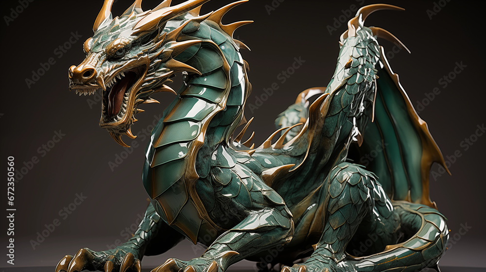 Benevolent Dragon: A green dragon extending a helping claw to those in ...