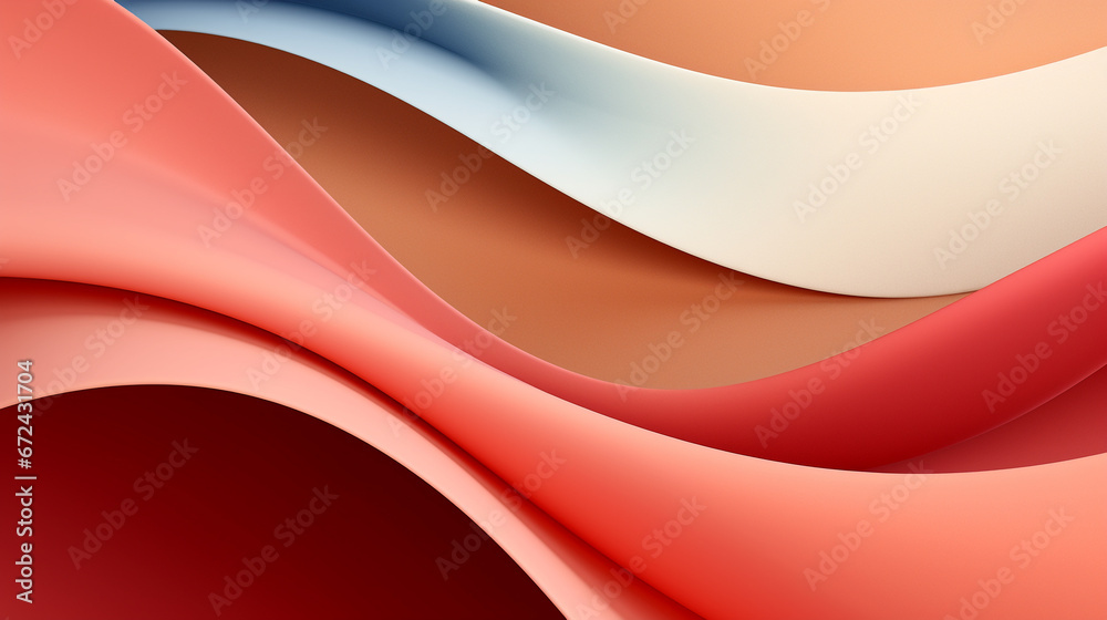 Abstract modern 3D background with smooth shapes Stock Illustration ...