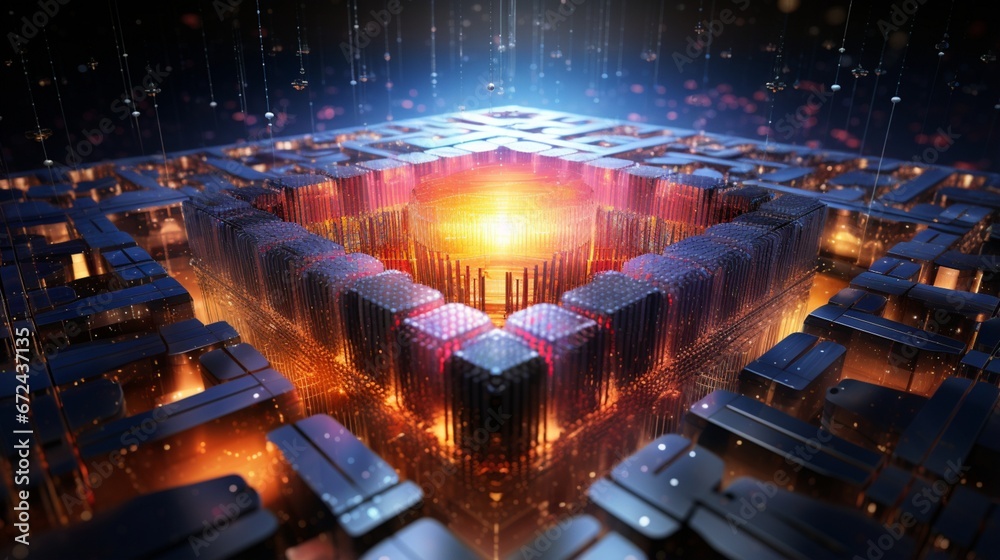 a super realistic image that gracefully portrays the world of Quantum ...