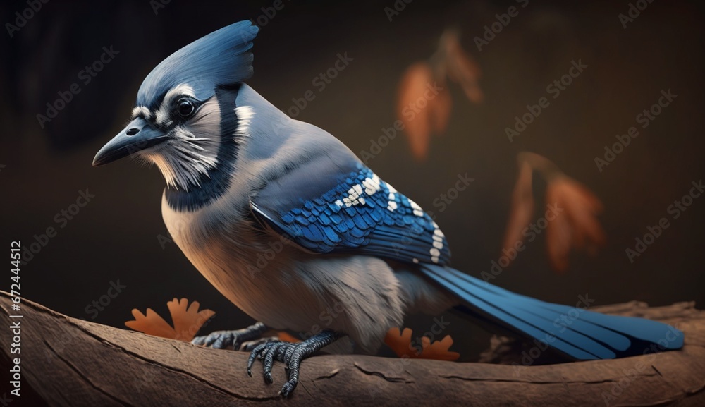 Blue jay bird is realistic and impressive beautiful image Ai generated ...