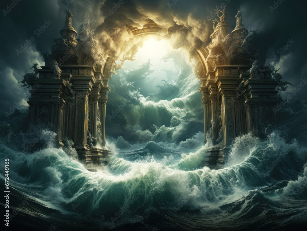 Throne on the water. A beautiful throne. Stock Photo | Adobe Stock