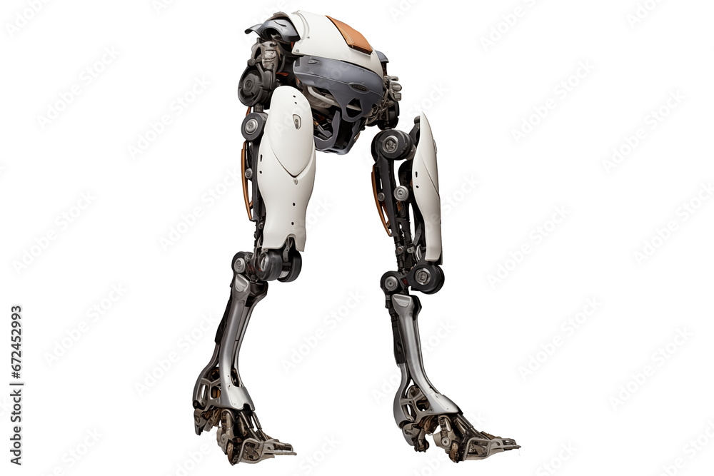Realistic Exoskeleton robot legs PNG isolated on white and transparent ...