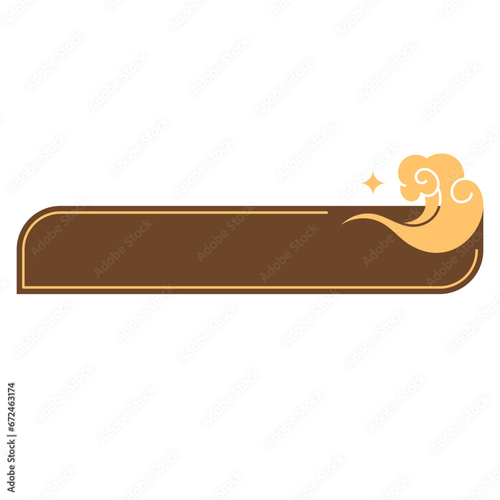 Text Box With Chinese Cloud Stock Vector | Adobe Stock