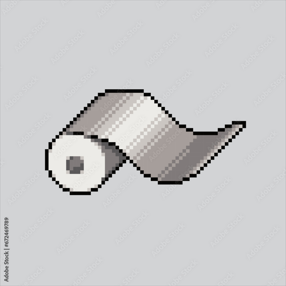 Pixel art illustration Toilet paper. Pixelated Toilet Paper. Toilet ...