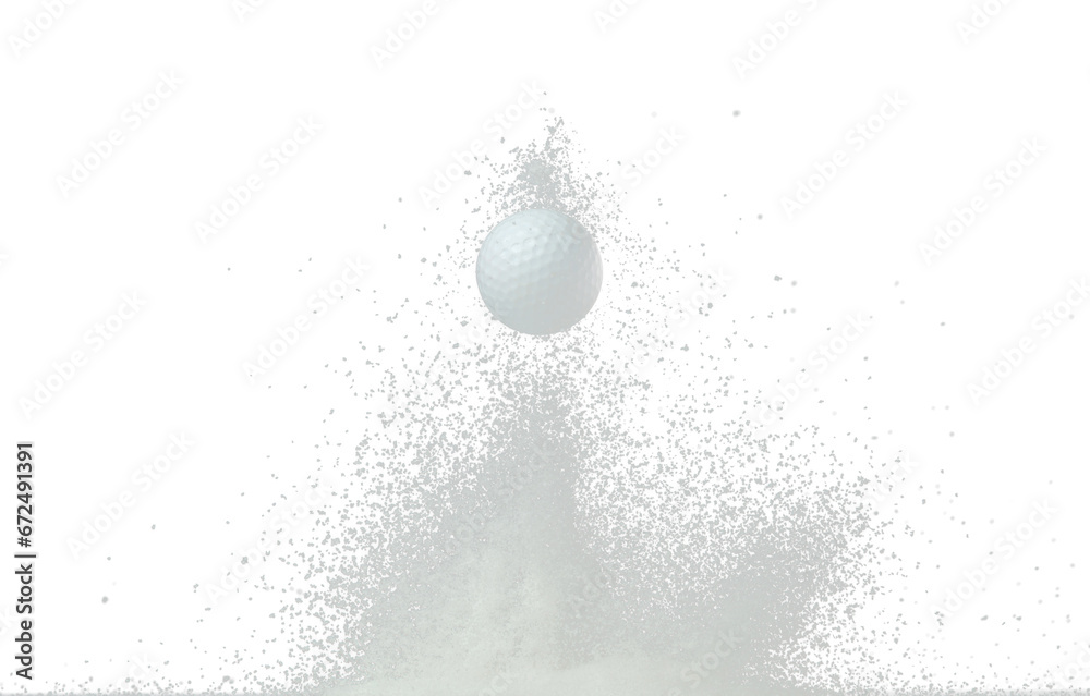 Golfer training practice in middle of snow night. Sport training golf ...