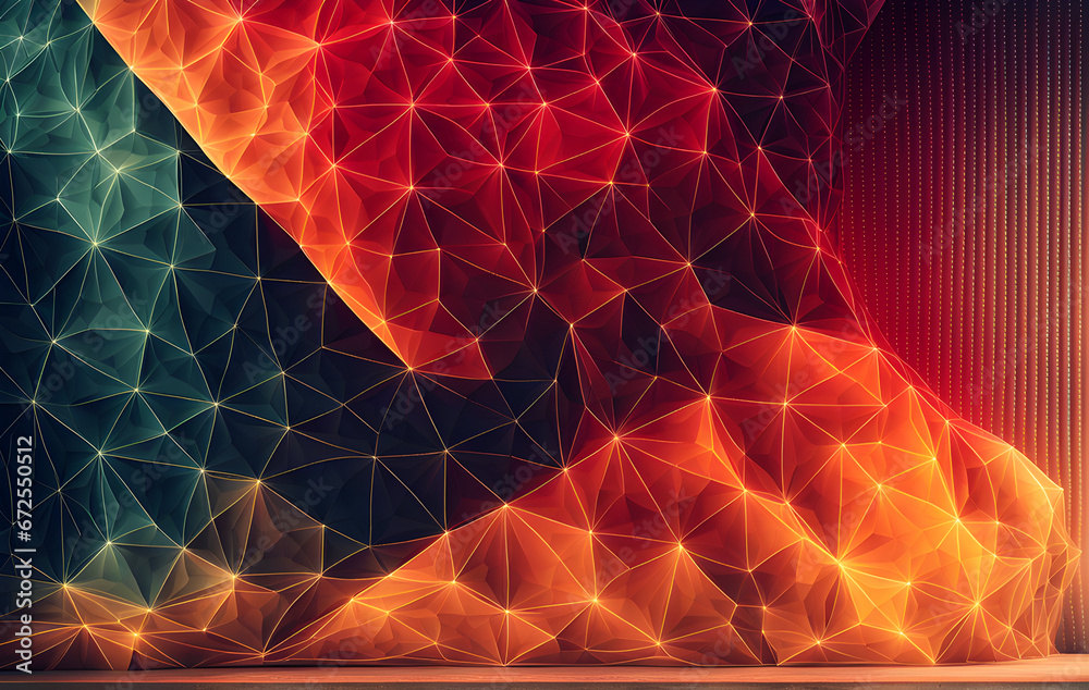 abstract red background with stars. Abstract background with line and ...