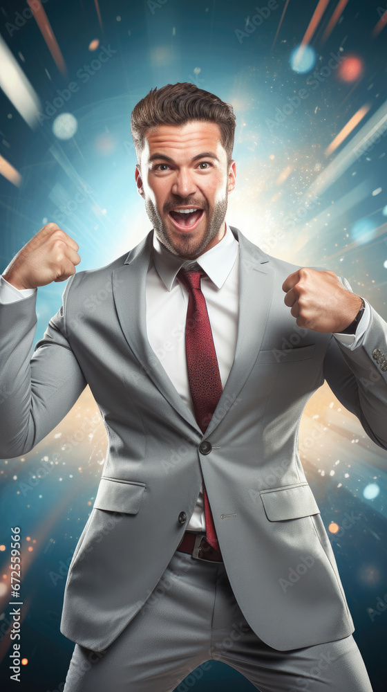 An Artistic 3D Business Man In A Power Pose , Background Image, Hd ...