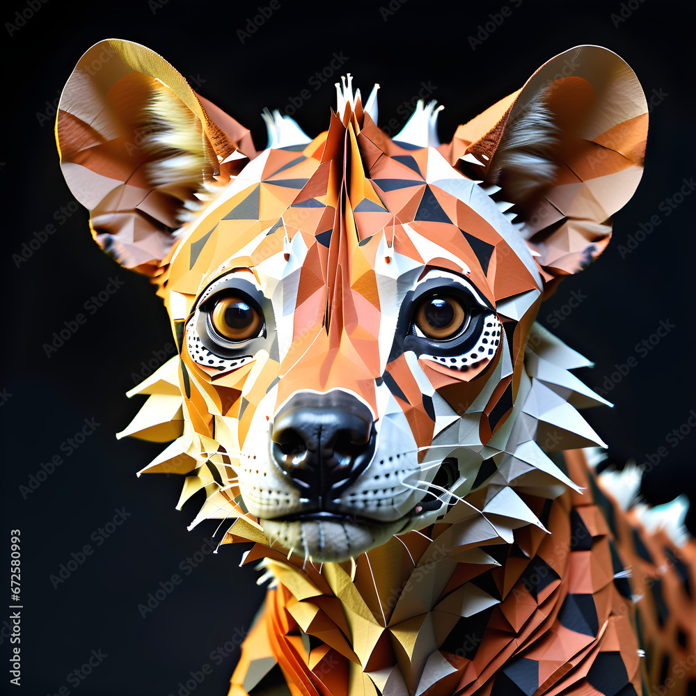 Crafting the Untamed Wild: A Paper Artistic Journey into the Enigmatic ...