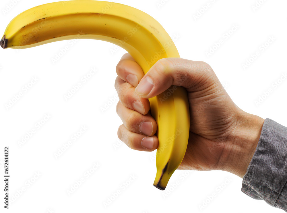 Banana pistol transparent background PNG clipart Stock Illustration ...