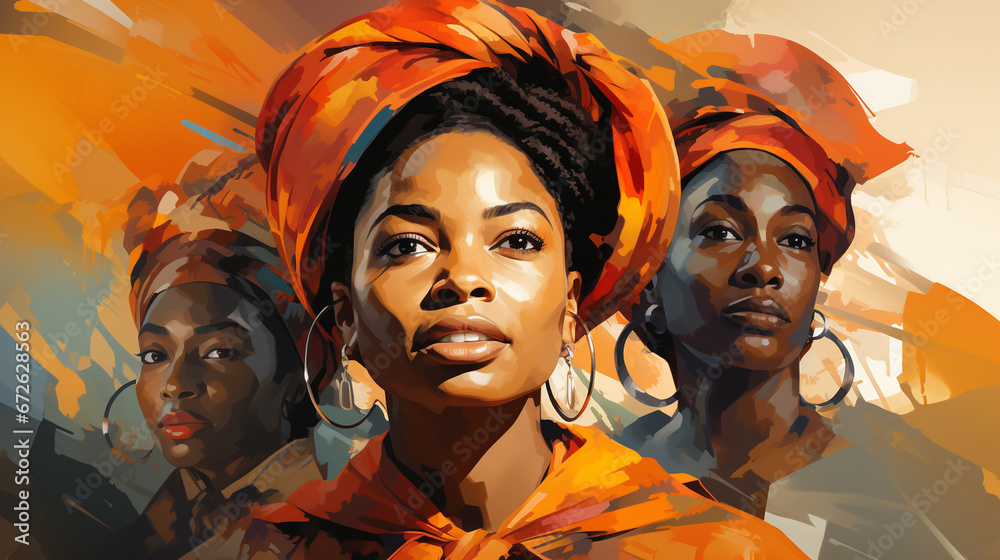 Women's Rights: Portraits and symbols of Black women who played pivotal ...