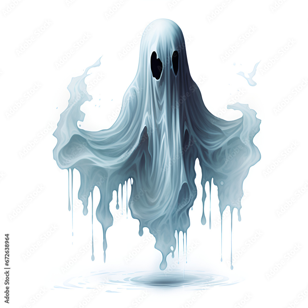 ghost in a dark, Beautiful smoke on a white background for desktop ...