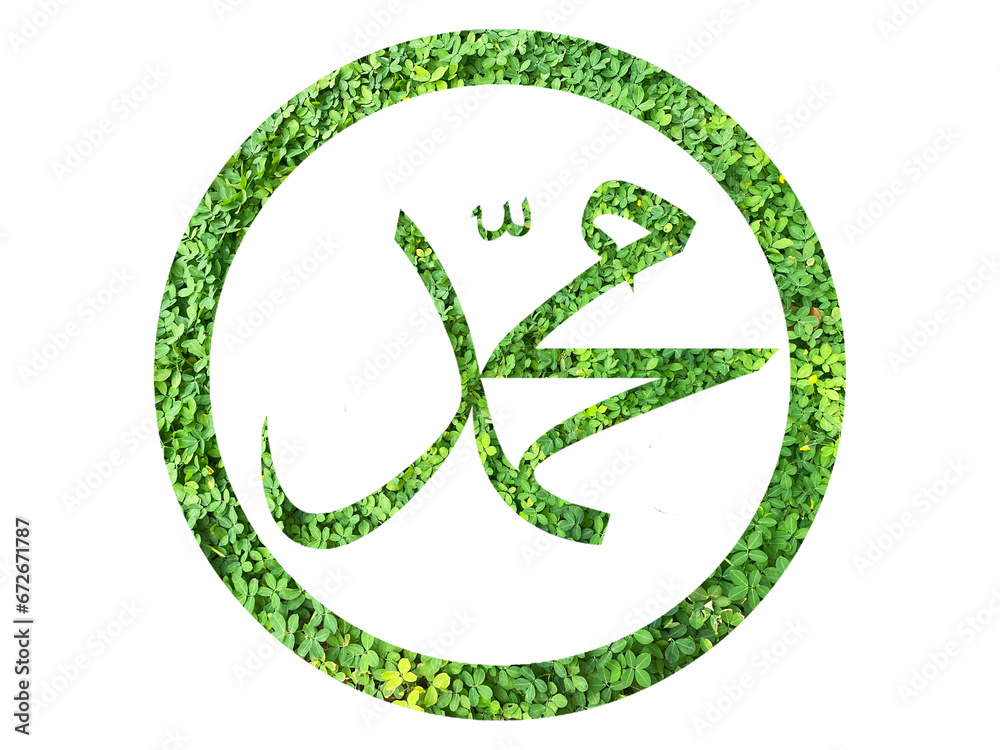 muhammad in Arabic, Muhammad is a prophet in islam religion, symbol ...
