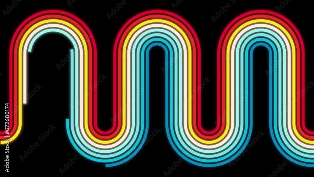 Vintage Striped Backgrounds, Loop Samples, Retro Colors from the 1970s ...