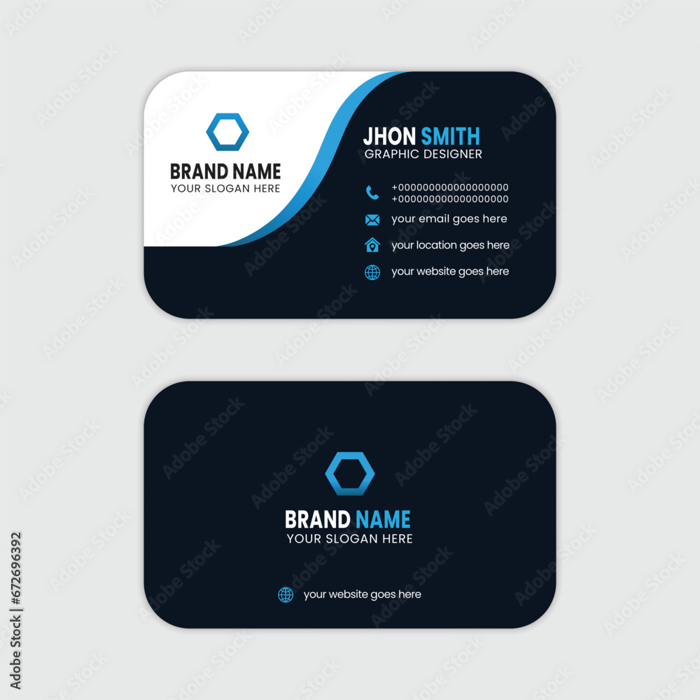Marketing business card, Business proposal visiting card, Modern ...