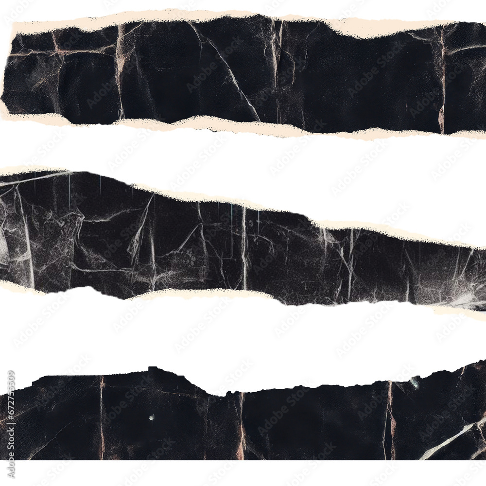 Old Grunged Crushed Dirty Ripped Recycled Torn paper sticker label ...