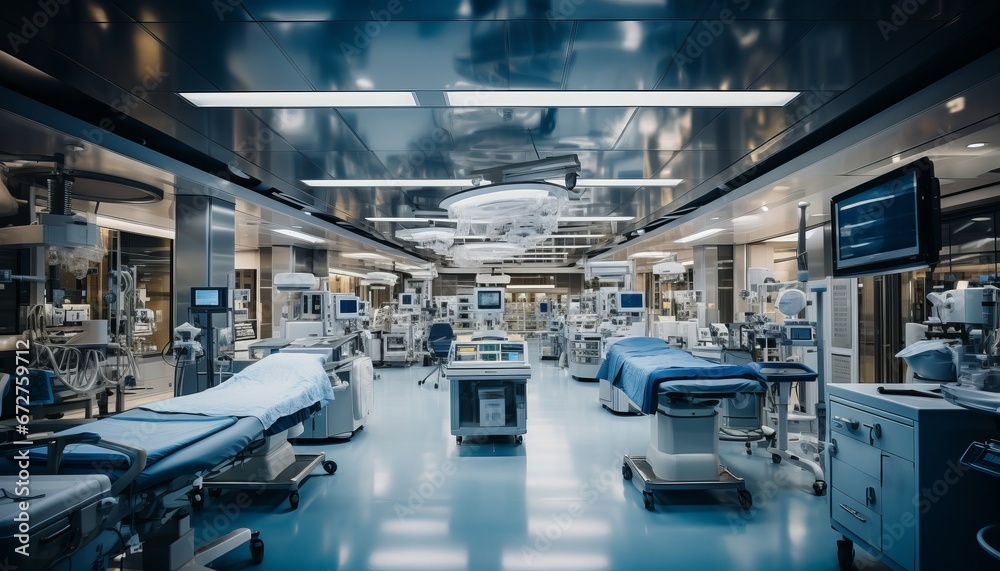 Advanced medical equipment and state of the art devices in a modern and ...