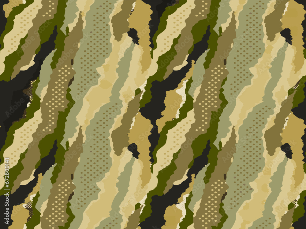 Full seamless camouflage background. Fabric print texture pattern for ...